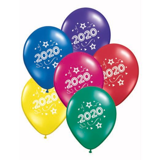 2020 Multicolor Balloons | Fiesta Party Supplies