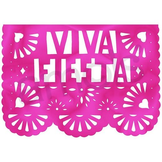 Viva Fiesta Hearts Plastic Picado | Fiesta Party Supplies