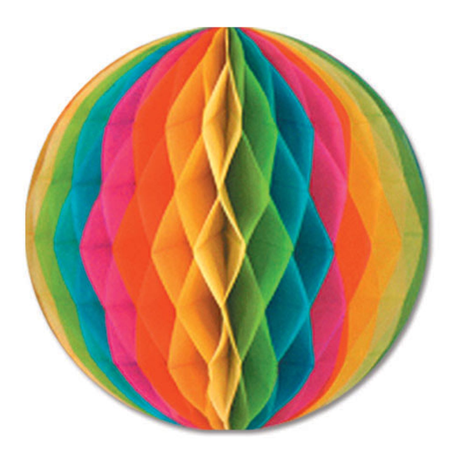 12" Multicolor Tissue Ball | Fiesta Party Supplies