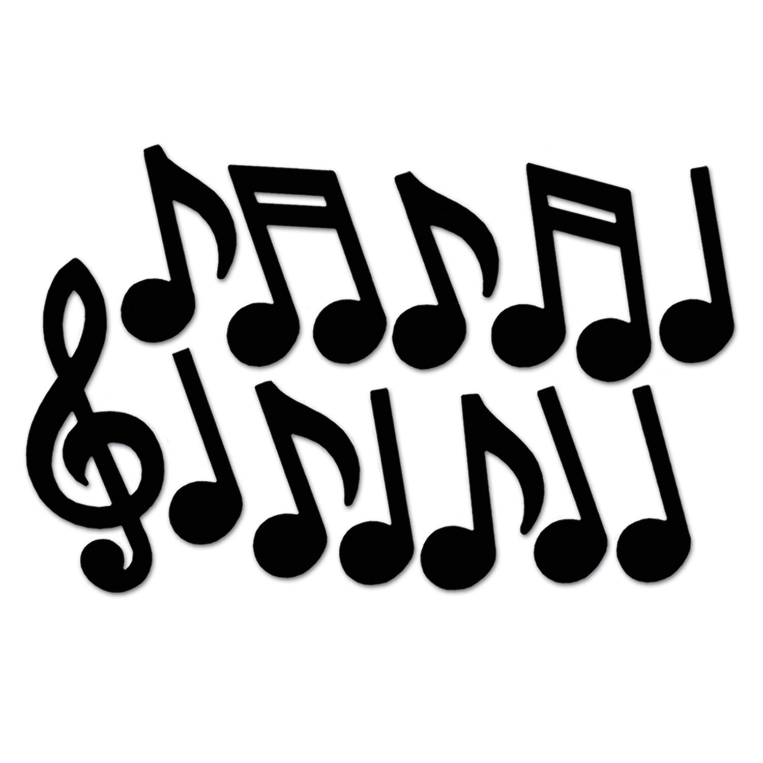 Black Musical Notes Cutouts | Fiesta Party Supplies