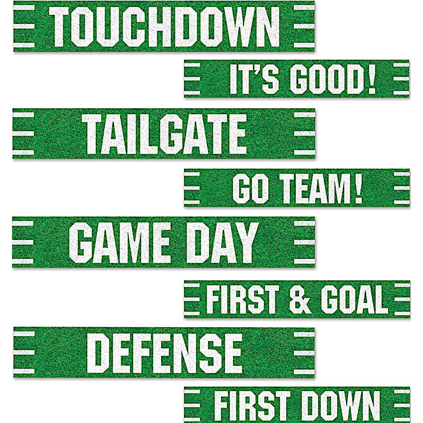 Football Street Sign Cutouts | Fiesta Party Supplies