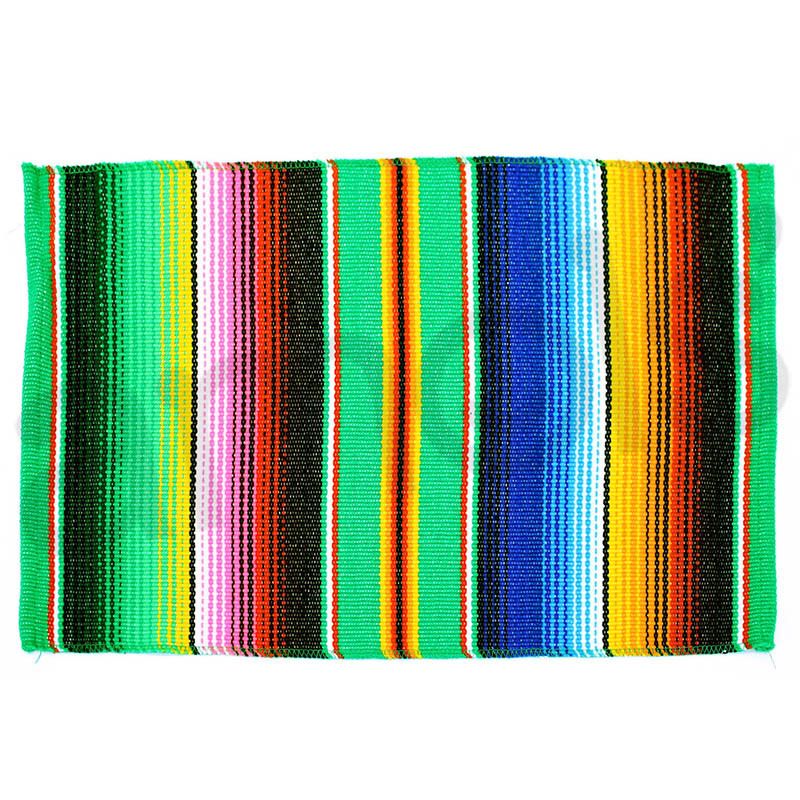 Green Serape Place Mat | Fiesta Party Supplies