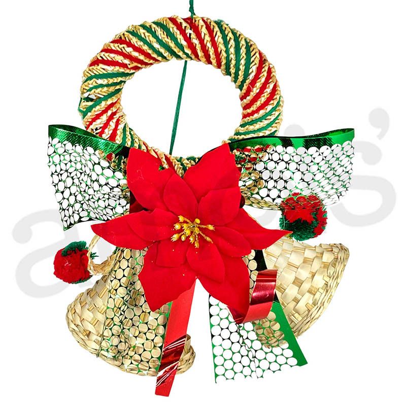 Christmas Straw Bell Dangler | Fiesta Party Supplies