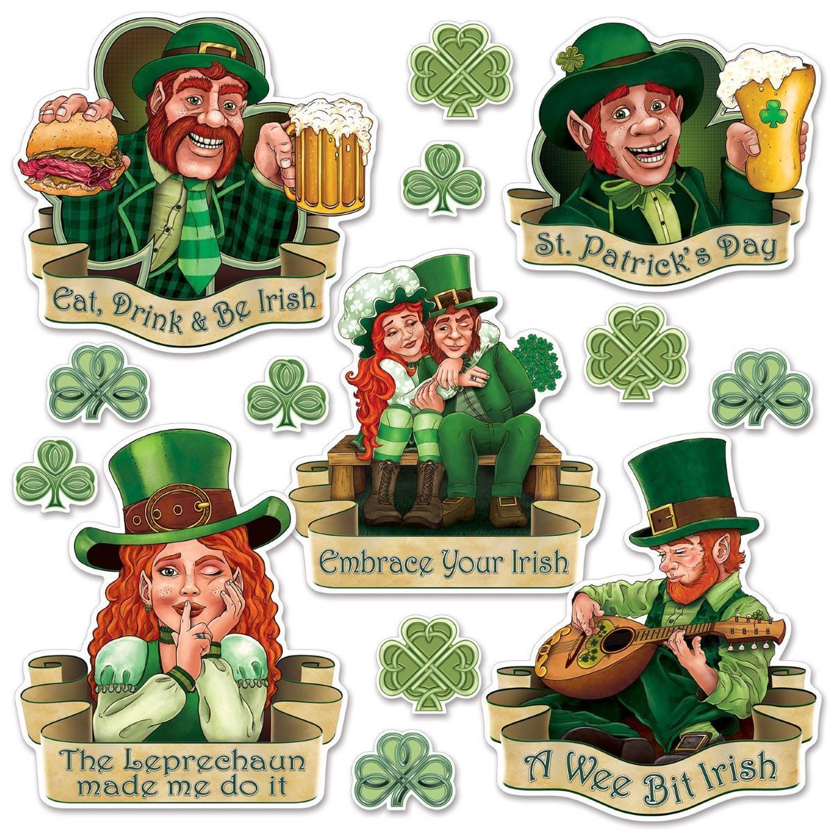 St Patricks Cutouts | Fiesta Party Supplies