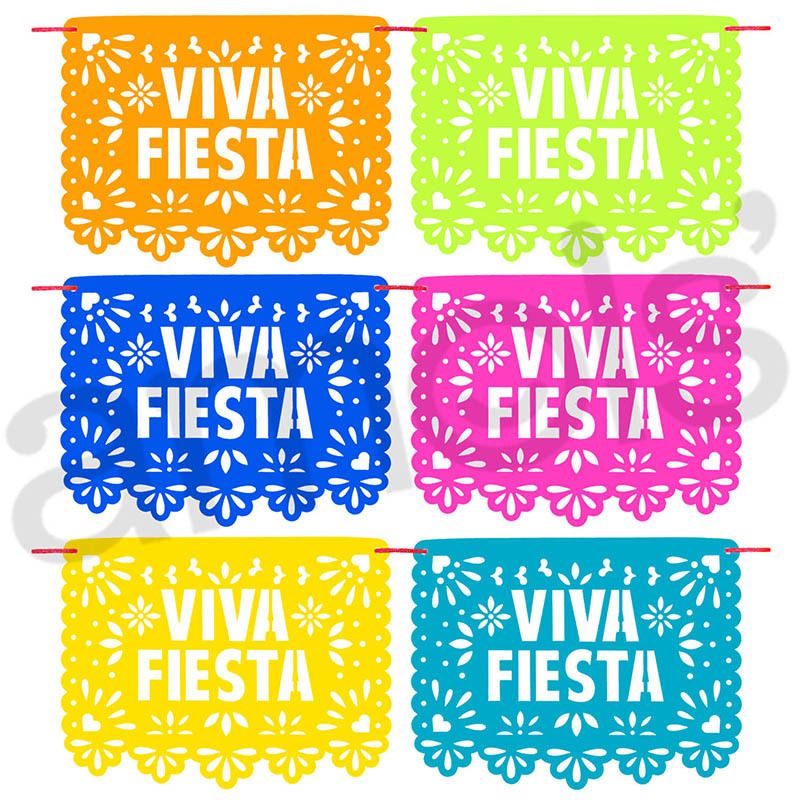 Viva Fiesta Picado Streamer | Fiesta Party Supplies