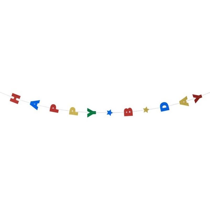 Multicolor Happy Birthday Mini Banner | Fiesta Party Supplies