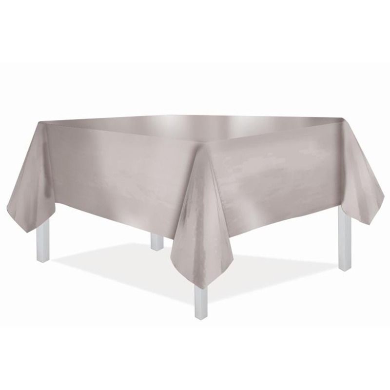 Metallic Silver Table Cover | Fiesta Party Supplies