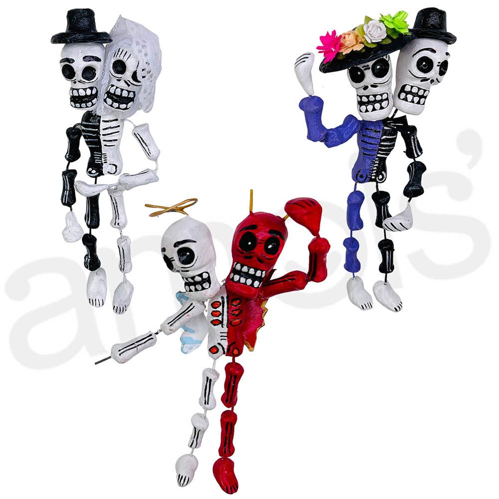Day of the Dead Two Headed Skeleton | Fiesta Party Supplies