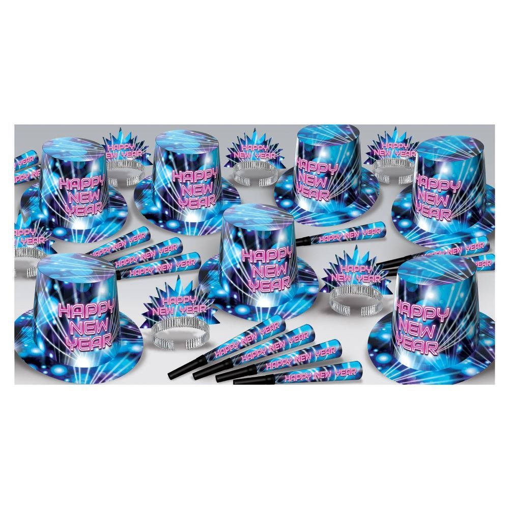 New Year's Rave Party Kit for 50 | Fiesta Party Supplies