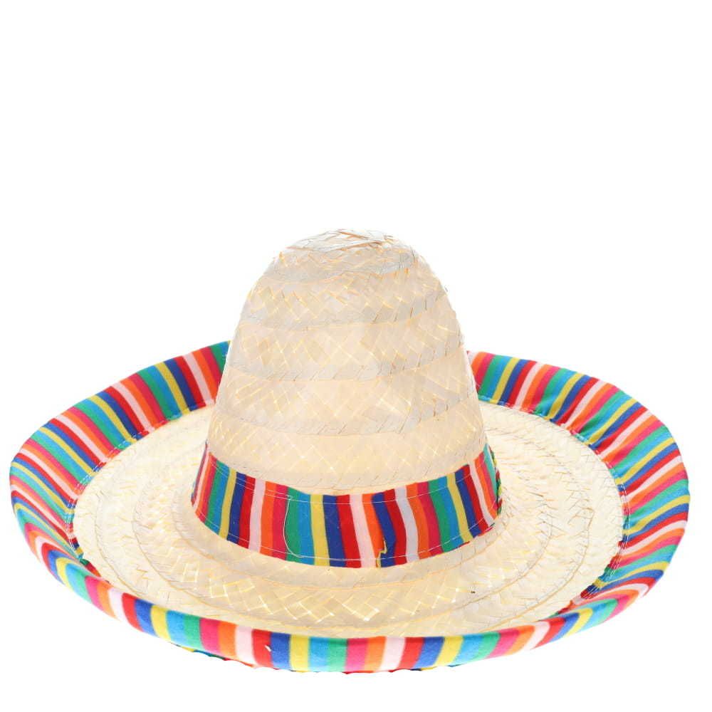 Adult Rainbow Edge Sombrero | Fiesta Party Supplies